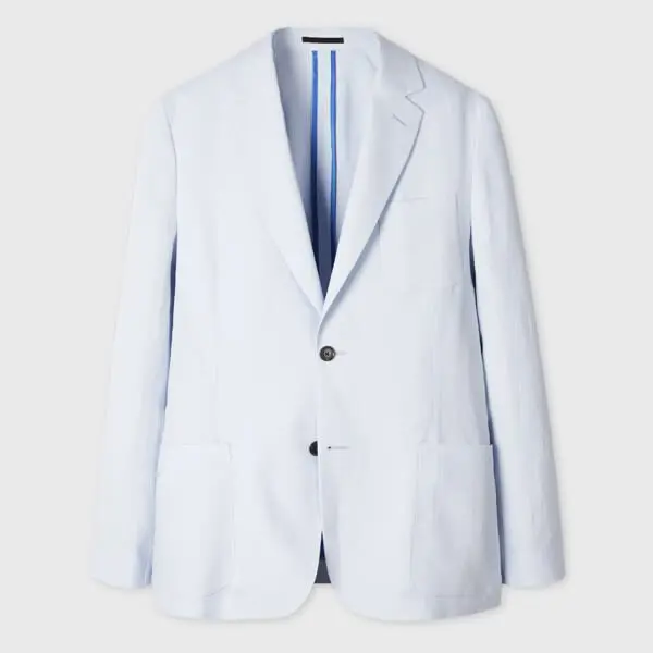 Paul Smith Pale Linen Patch-pocket Unlined Blazer