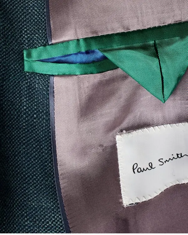 Paul Smith Dark Linen-wool Blazer - Green