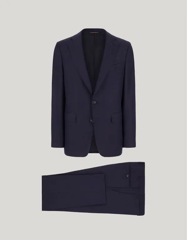 Canali Suit In Navy 150's Wool - Blue