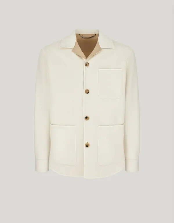 Canali Double Wool Shirt Jacket