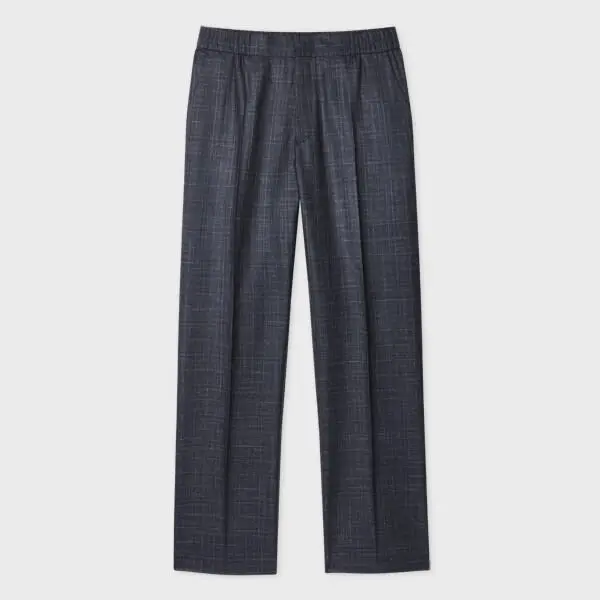 Paul Smith Wool-silk Elasticated-waist Trousers