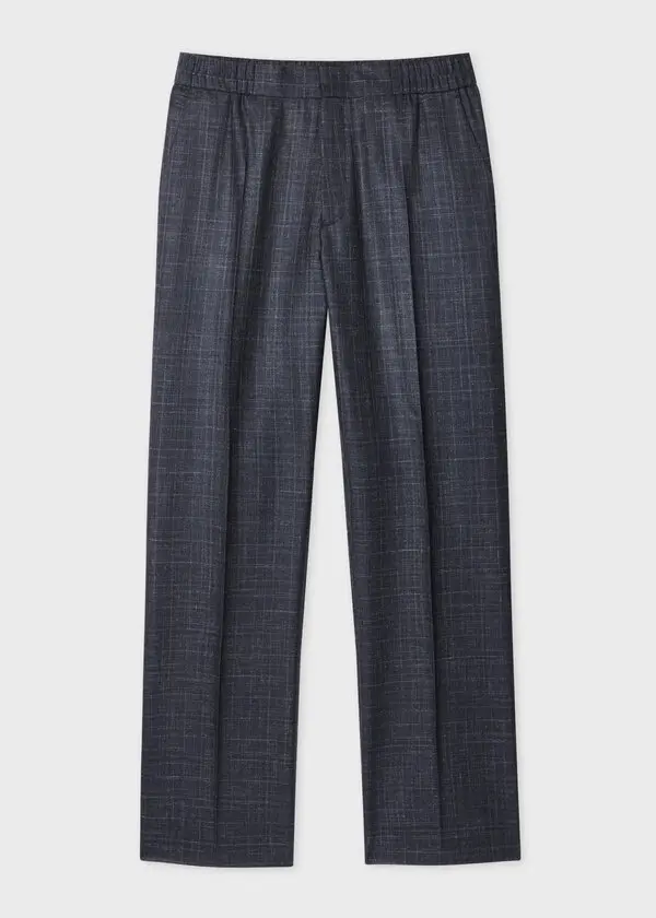 Paul Smith Wool-silk Elasticated-waist Trousers