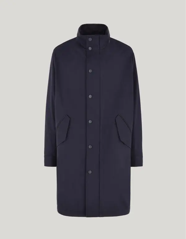 Canali Technical Fabric Hooded Parka