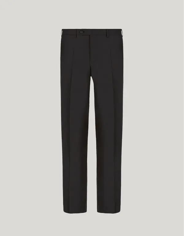 Canali Pants In 150's Wool - Black