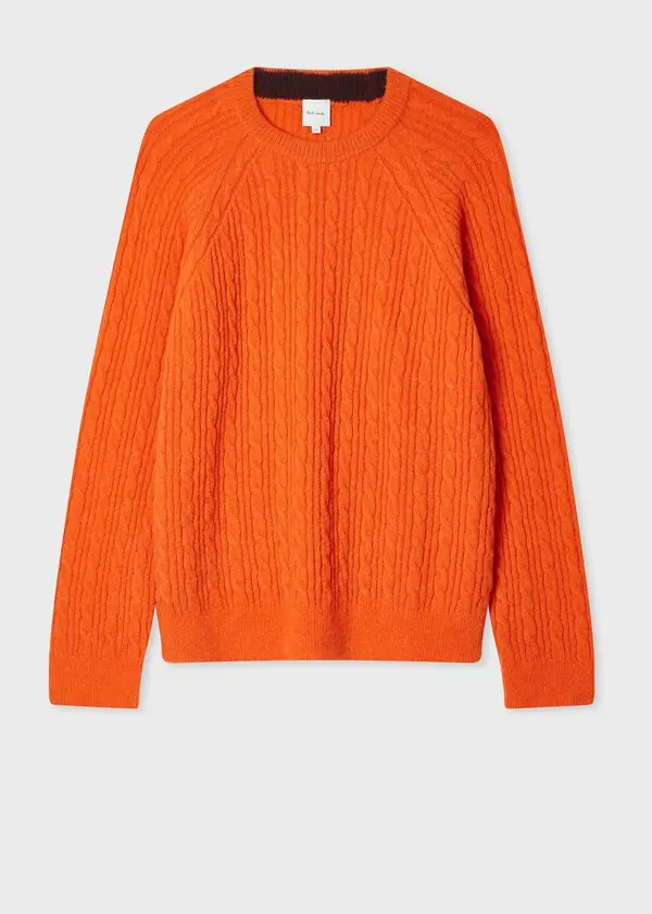 Paul Smith Alpaca-blend Cable Knit Sweater