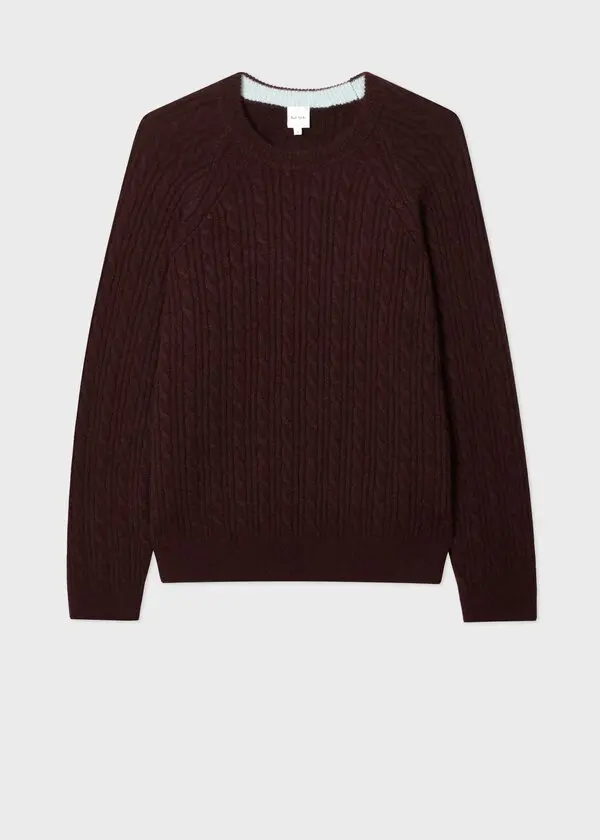 Paul Smith Alpaca-blend Cable Knit Sweater