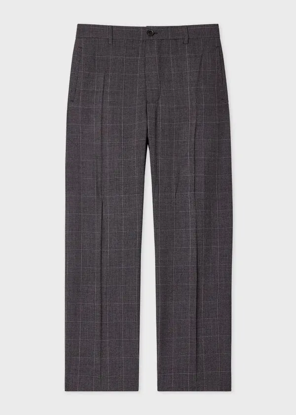 Paul Smith Check Stretch-wool Trousers