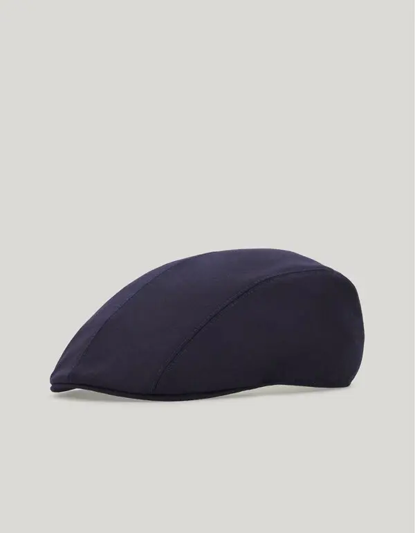 Canali Flat Cap - Blue
