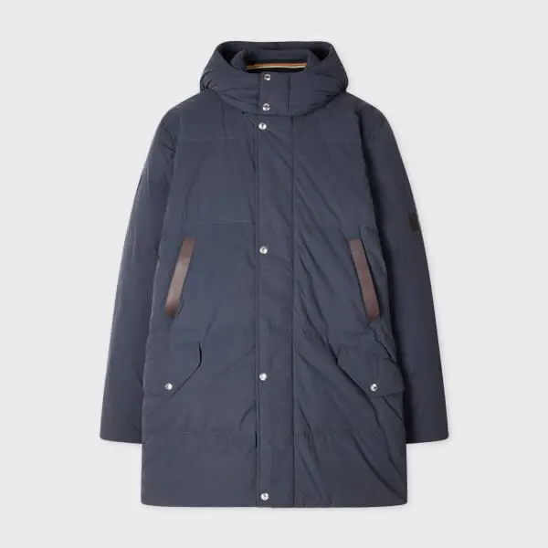 Paul Smith Long Down Parka With Detachable Hood