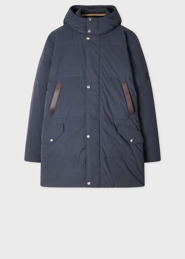 Paul Smith Long Down Parka With Detachable Hood