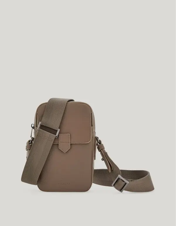 Canali North South Camera Bag - Brown