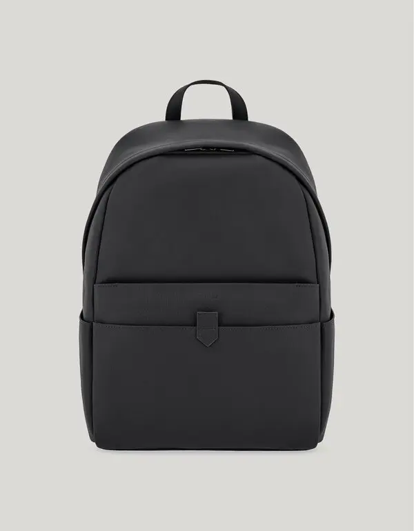 Canali Hammered Calfskin Backpack - Black