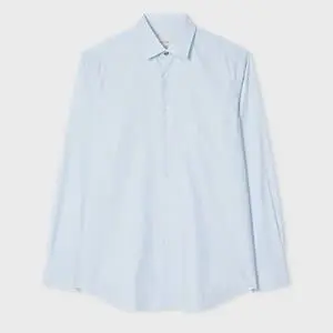 Paul Smith Modern-fit Light Fine Stripe Cotton Shirt - Blue