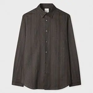 Paul Smith Signature Stripe' Micro Check Cotton Shirt - Multicolour