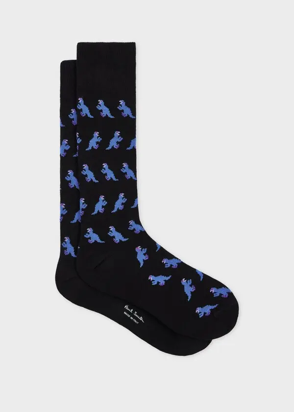 Paul Smith Dino Crew Socks - Black