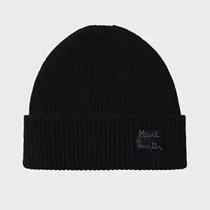 Paul Smith Cashmere-blend Beanie - Black