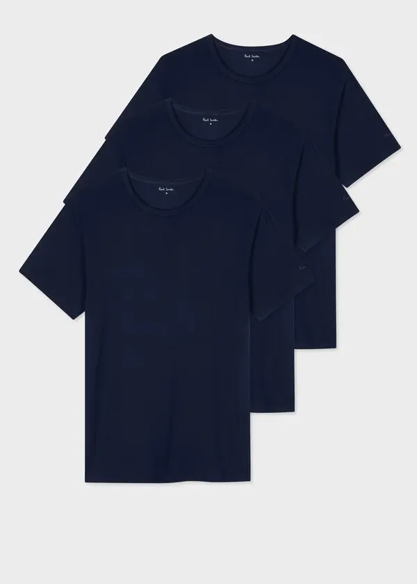 Paul Smith Navy Modal Lounge T-shirts Three Pack