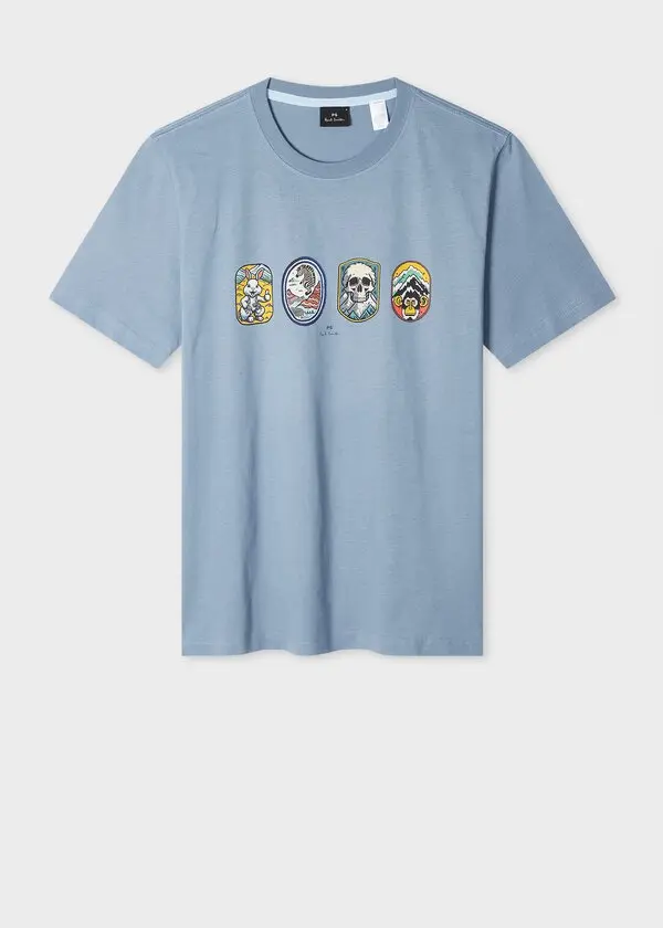 Paul Smith Pale 'badges' T-shirt