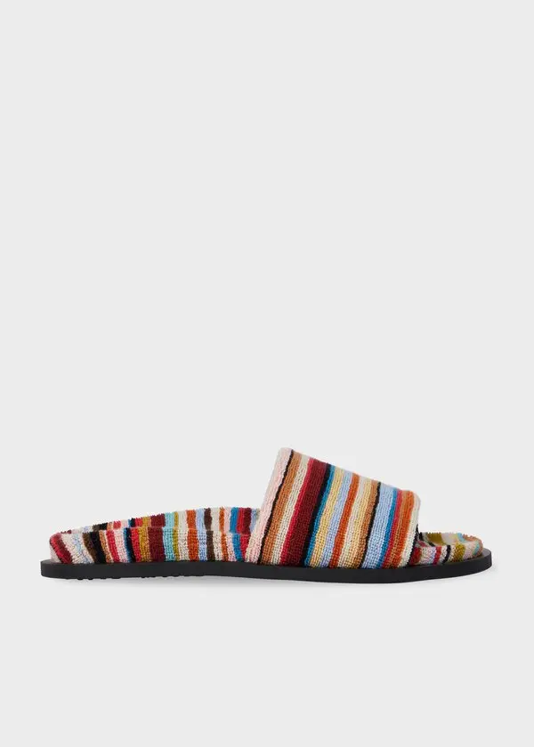 Paul Smith Signature Stripe Towelling Slides