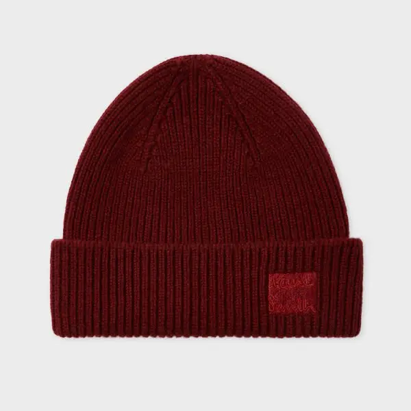 Paul Smith Cashmere-blend Beanie - Red