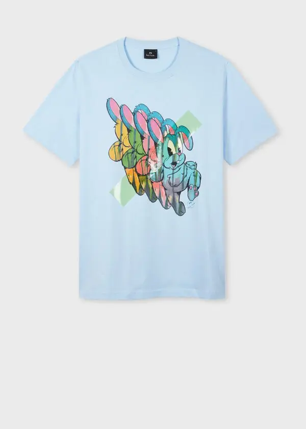 Paul Smith Light 'bunny Repeat' Print T-shirt