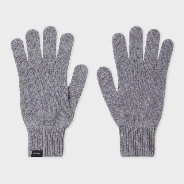Paul Smith Cashmere-blend Gloves - Grey