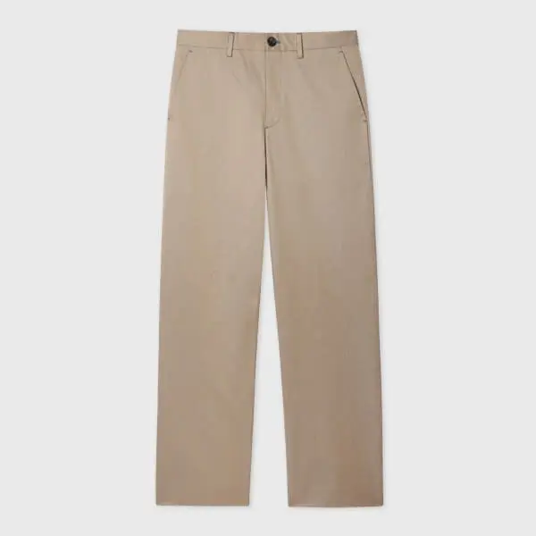 Paul Smith Stone Two-tone Cotton Twill Chinos