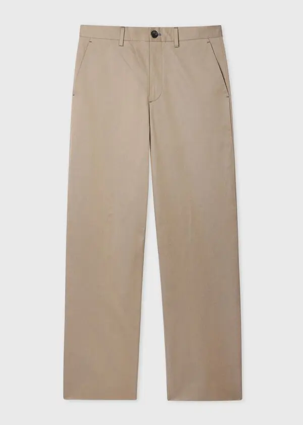 Paul Smith Stone Two-tone Cotton Twill Chinos