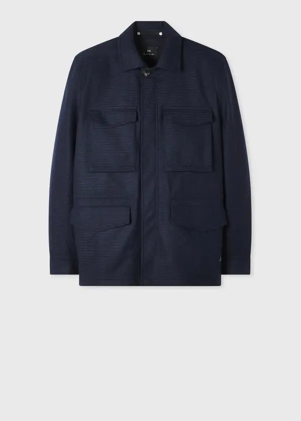 Paul Smith Textured Wool-blend Field Jacket
