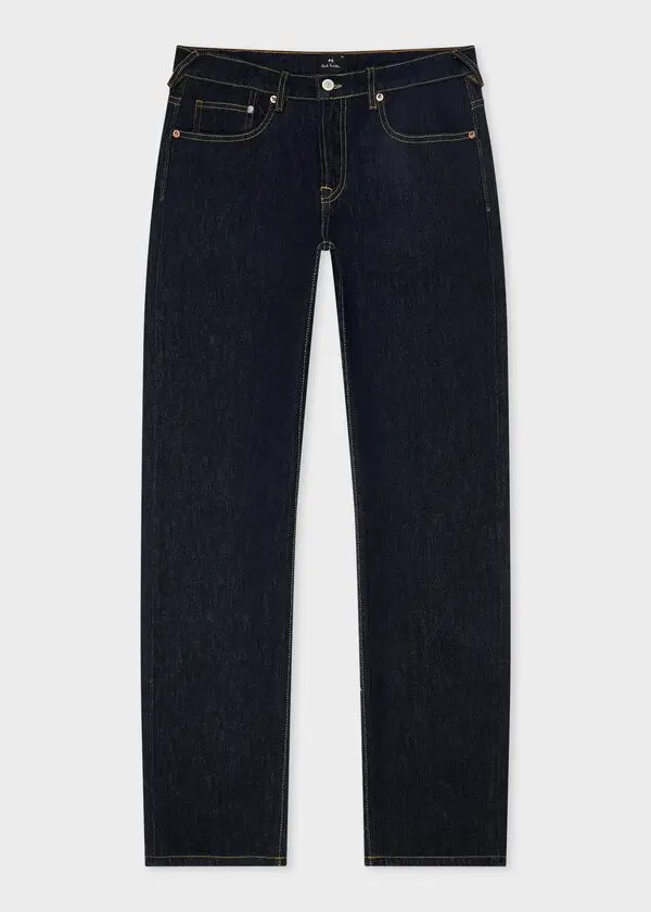 Paul Smith Relaxed Tapered-fit 'organic Vintage Stretch' Jeans - Blue