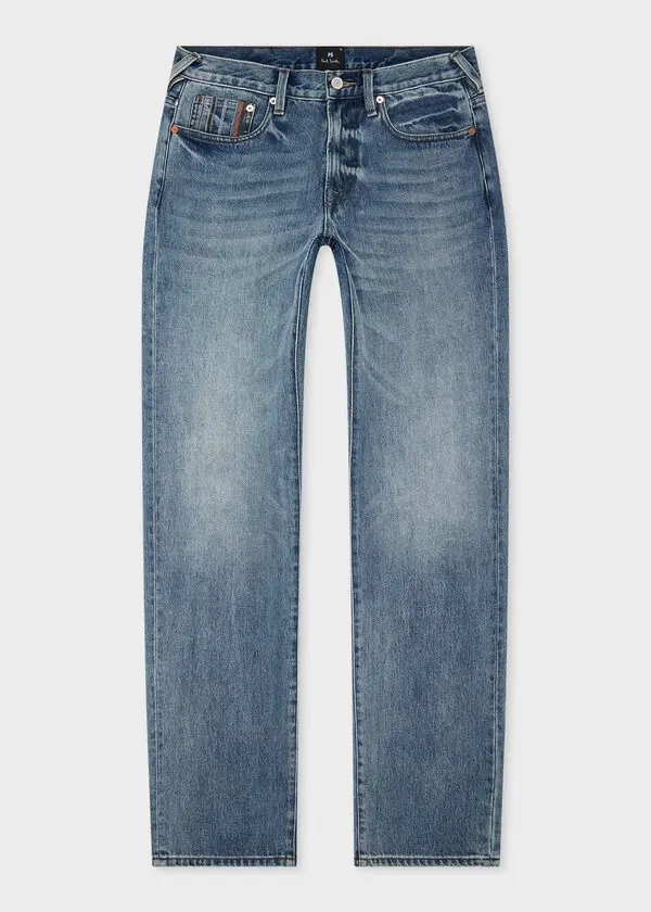Paul Smith Relaxed Tapered-fit Jeans - Blue