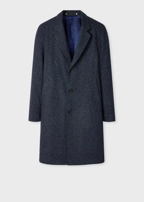 Paul Smith Textured Wool-blend Twill Overcoat