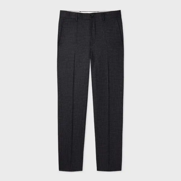 Paul Smith Check Mid-fit Wool Stretch Trousers