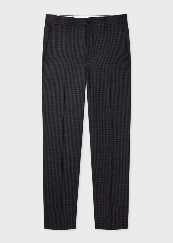 Paul Smith Check Mid-fit Wool Stretch Trousers