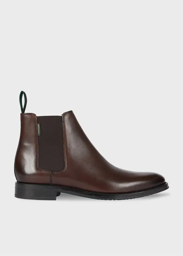 Paul Smith Leather 'augustus' Boots - Brown