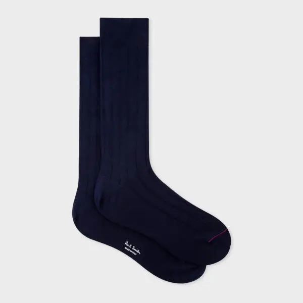Paul Smith Ribbed Socks - Blue