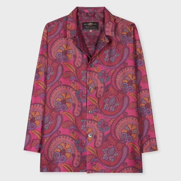 Paul Smith Daniel Hanson For Paisley Silk Pyjama Shirt - Multicolour