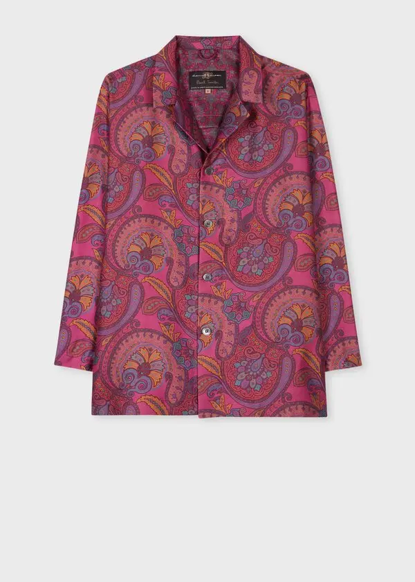 Paul Smith Daniel Hanson For Paisley Silk Pyjama Shirt
