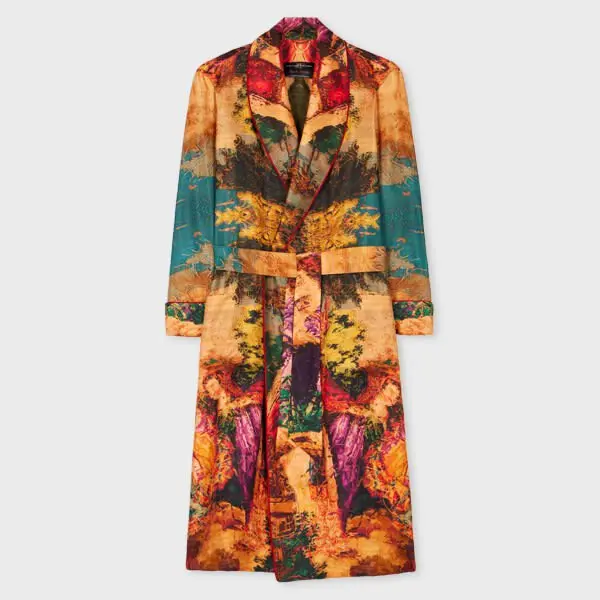 Paul Smith Daniel Hanson For Tapestry Print Silk Dressing Gown - Multicolour