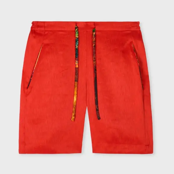Paul Smith Linen And Silk Pyjama Shorts - Multicolour