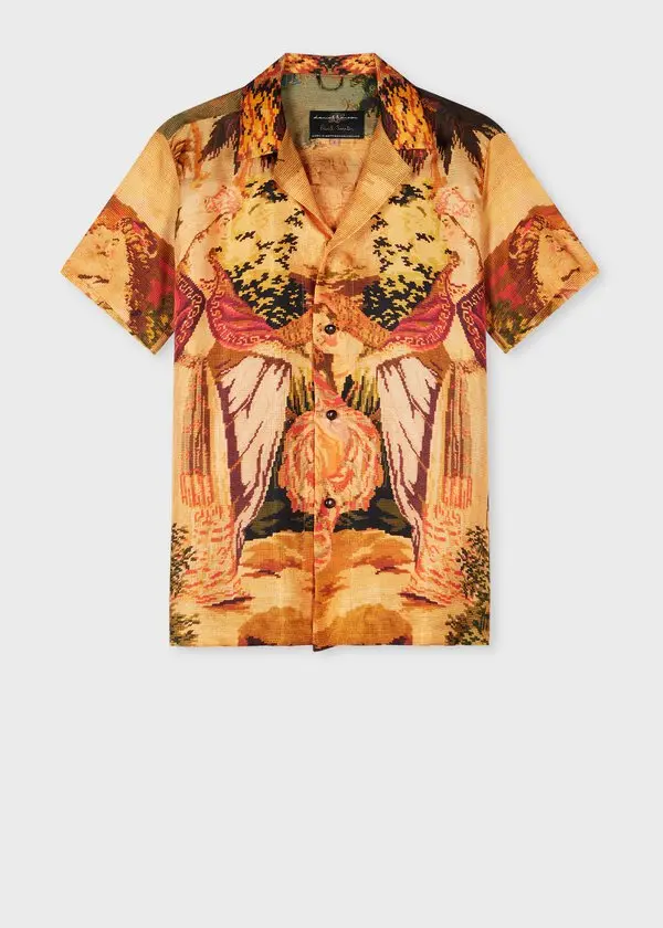 Paul Smith Daniel Hanson For Tapestry Print Silk Pyjama Shirt