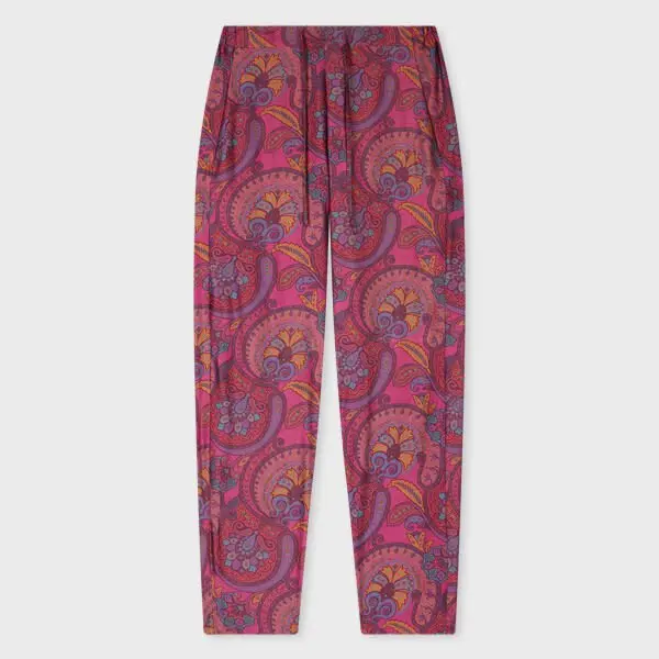 Paul Smith Paisley Silk Pyjama Trousers - Multicolour