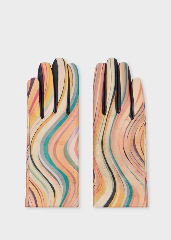 Paul Smith Swirl Leather Gloves