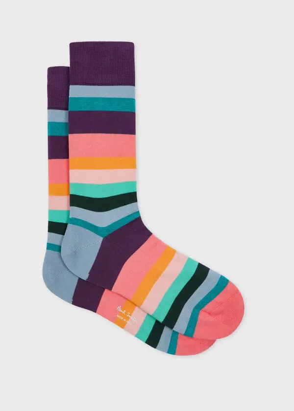 Paul Smith Artist Stripe Socks - Multicolour