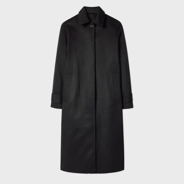 Paul Smith Wool-cashmere Blend Back-button Coat