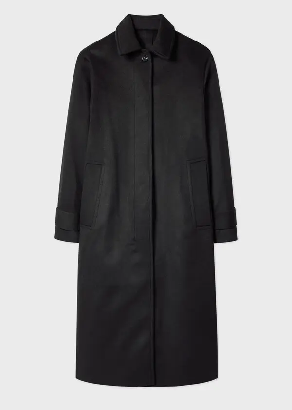 Paul Smith Wool-cashmere Blend Back-button Coat