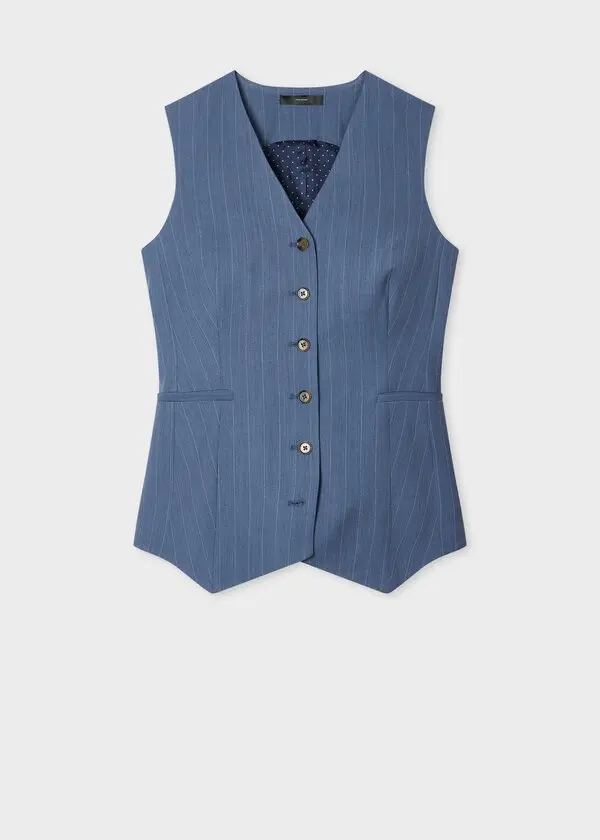 Paul Smith Slate Viscose-wool Waistcoat