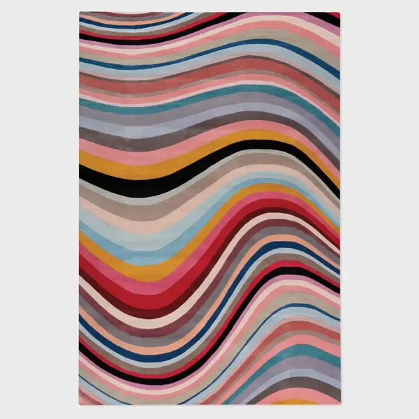 THE RUG COMPANY Modern Swirl Rug Paul Smith - Multicolour