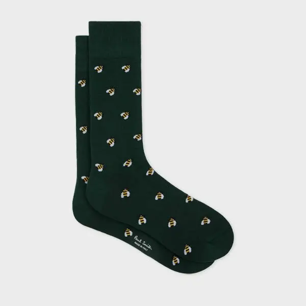Paul Smith Patterned Socks - Green