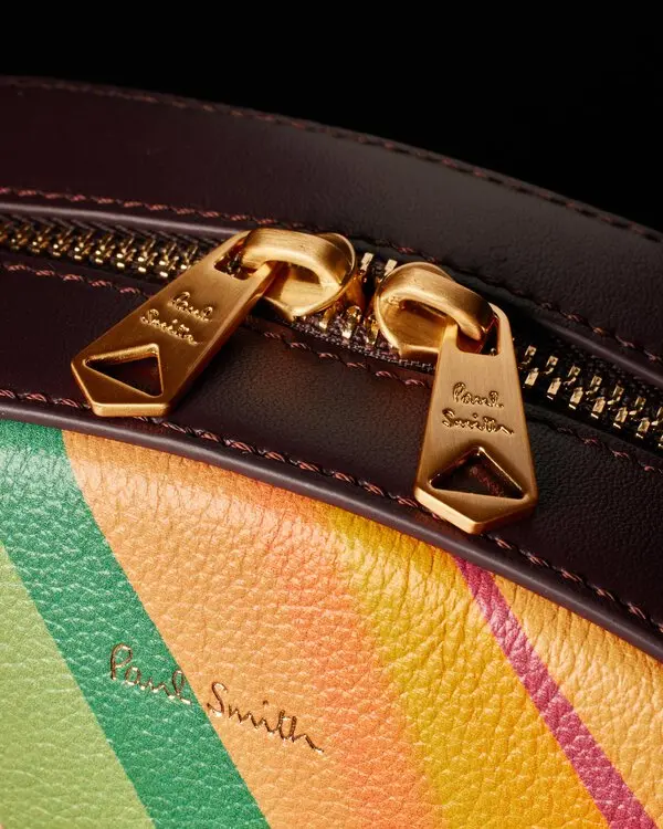 Paul Smith Leather Curved Camera Bag - Multicolour